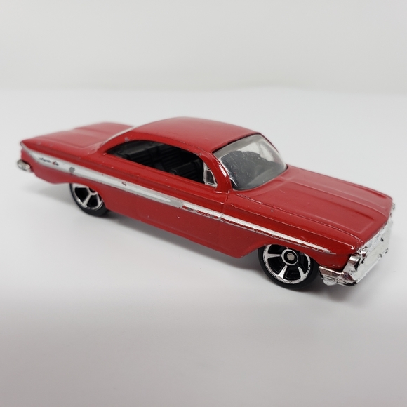Toys | Hot Wheels Impala 51 Red White Diecast Diecast Toy Car | Poshmark